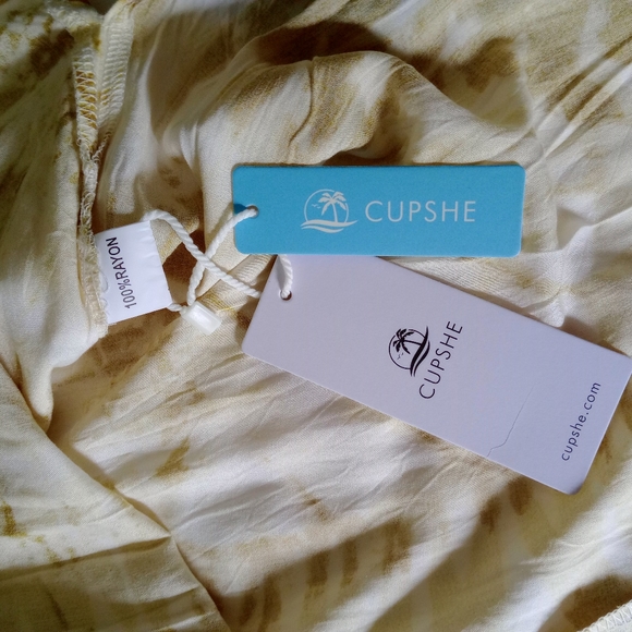 Cupshe | Dresses | Cupshe Yellow Tiedye Beach Coverup Maxi Dress | Poshmark